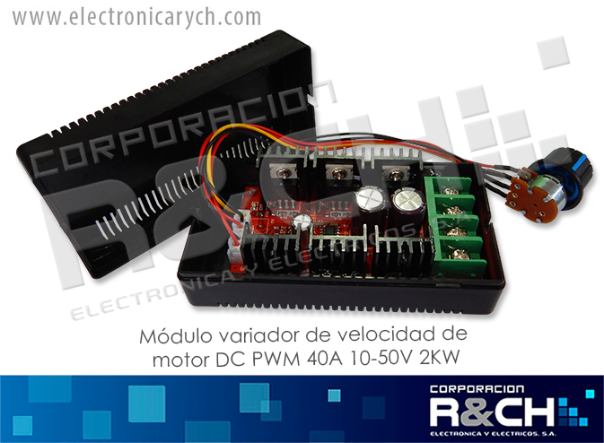MD-PWM50 modulo variador de velocidad de motor DC PWM 40A 10-50V 2KW ...